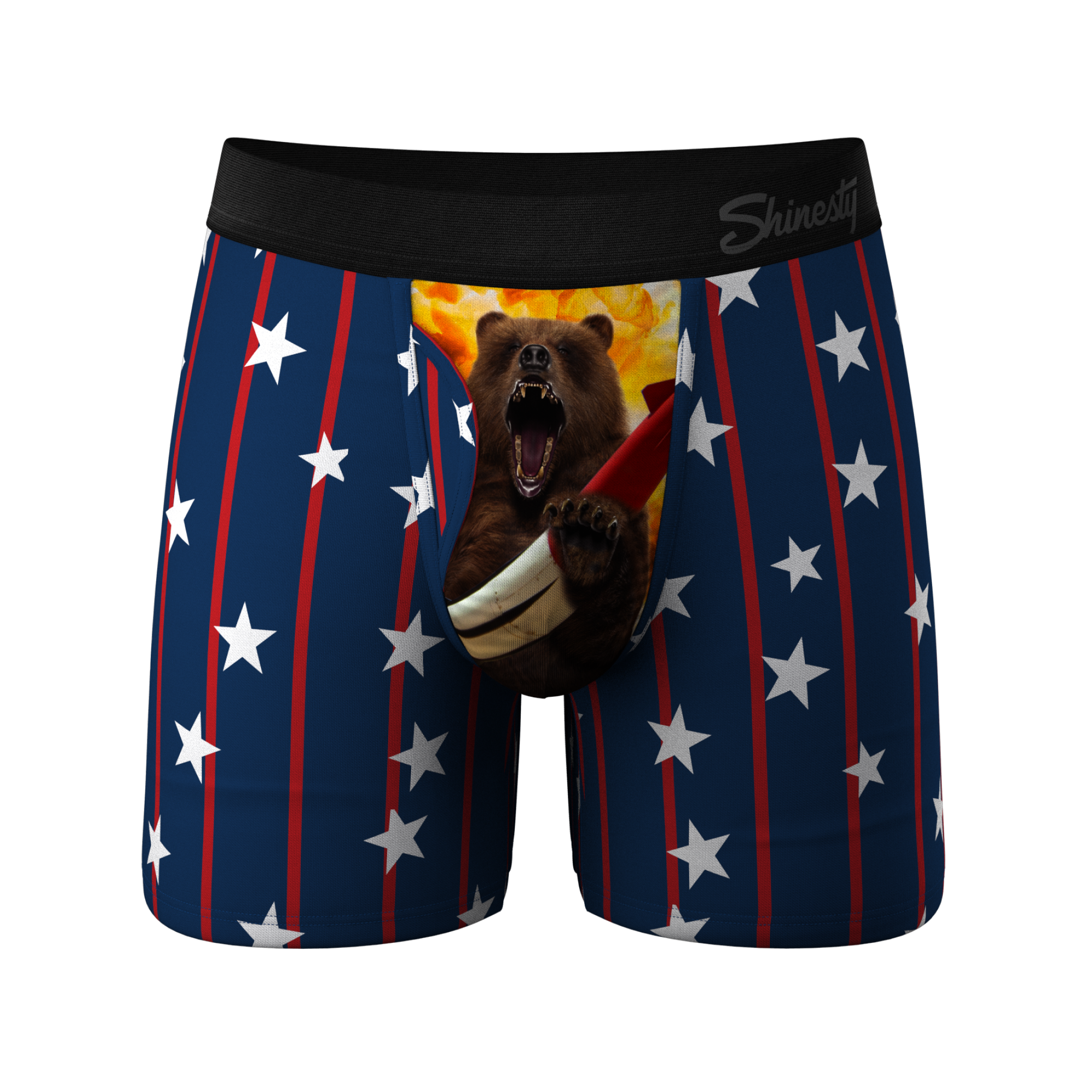 USA Grizzly Bear Ball Hammock¬Æ Pouch Underwear | The Bearly Theres ...